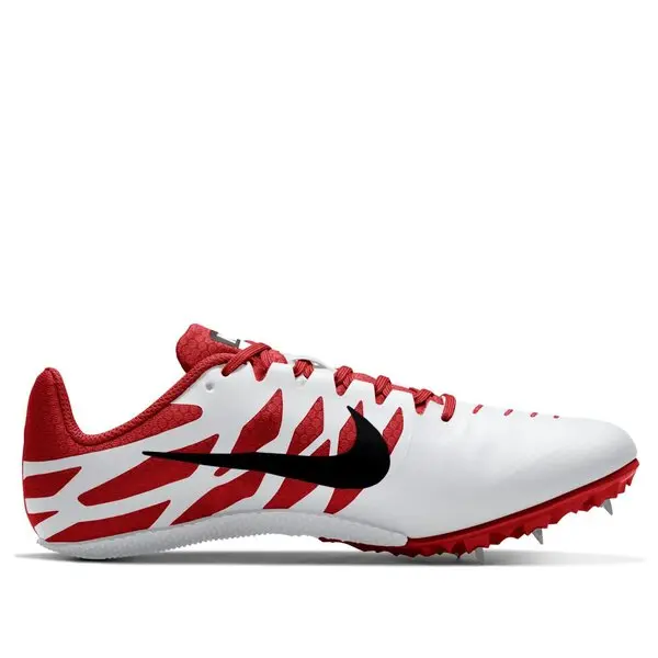 Nike Zoom Rival S 9 Track Spikes - White/red