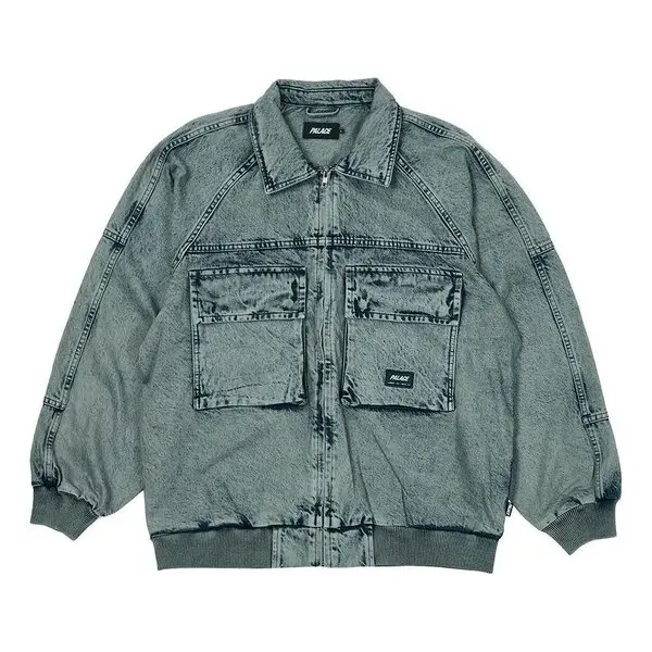 PALACE Acid Wash Denim Jacket - Blue