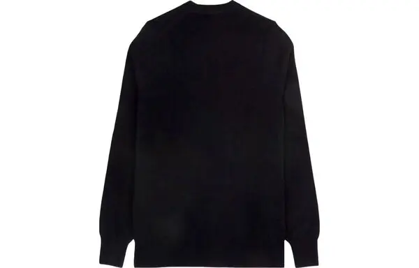 Play Comme Des Garcon V-neck Pullover With Emblem - Black