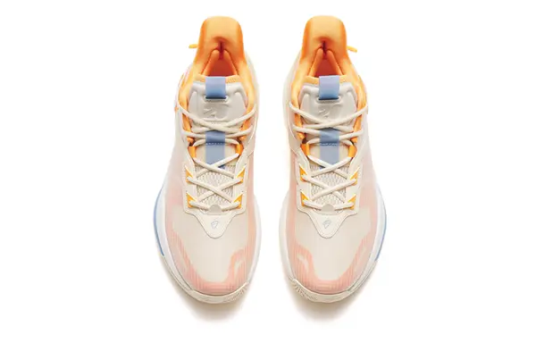 ANTA Mengpu 2.0 Athletic Sneakers - White/orange/blue