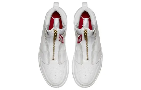 JORDAN 1 Retro High Zip Sneakers - White/university Red