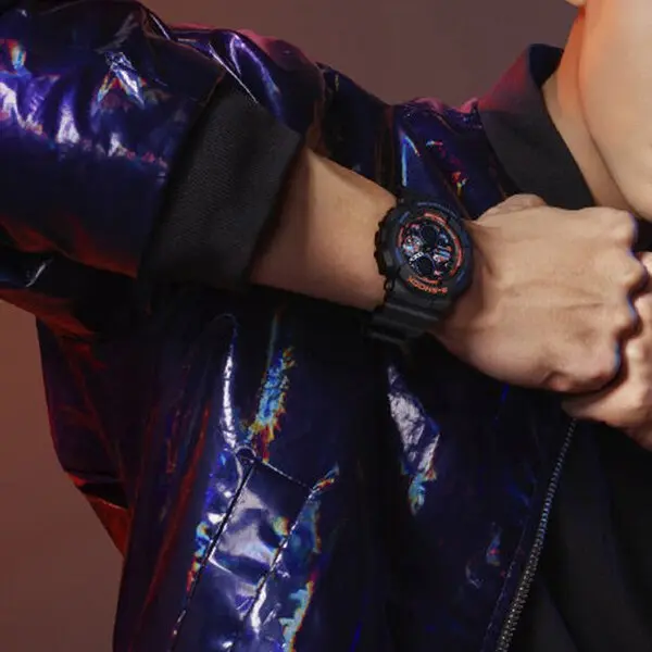Casio G-shock Analog-digital Watch - Redblueblack