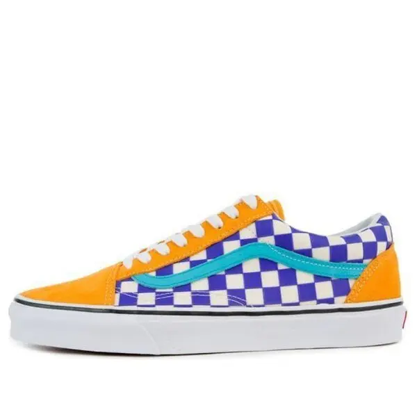 VANS Old Skool Thermochrome Checkerboard Sneakers - Blue/yellow
