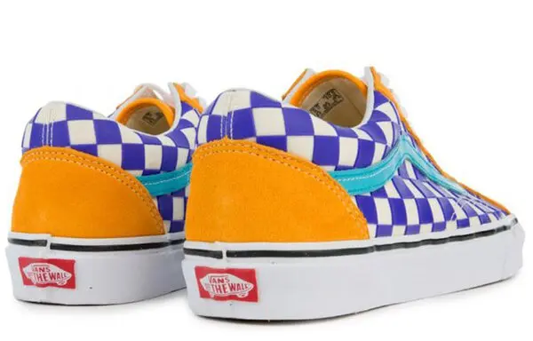 VANS Old Skool Thermochrome Checkerboard Sneakers - Blue/yellow