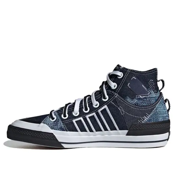 Adidas Nizza Hi Dl Sneakers - Blue/white