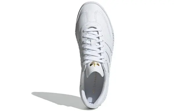 Adidas Sambarose Gold Metallic Sneakers - White