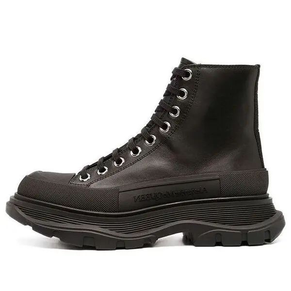 Alexander McQueen Tread Slick High Lace Up Boots