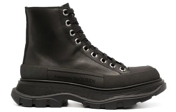 Alexander McQueen Tread Slick High Lace Up Boots