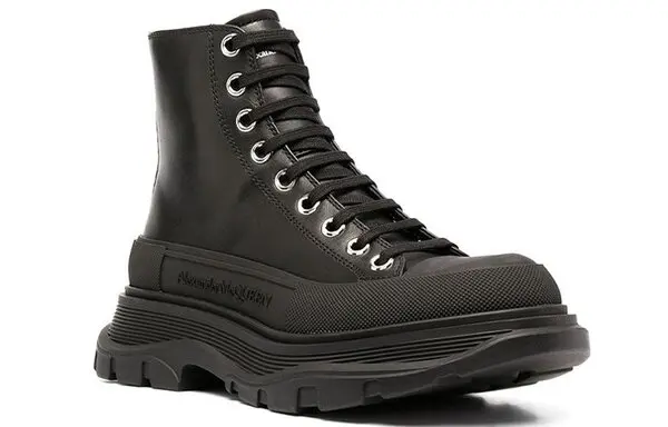 Alexander McQueen Tread Slick High Lace Up Boots