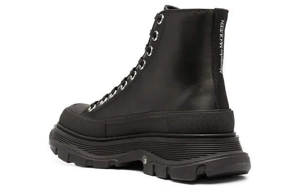 Alexander McQueen Tread Slick High Lace Up Boots