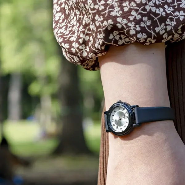 Casio Analog Quartz Watch With Leather Band - White