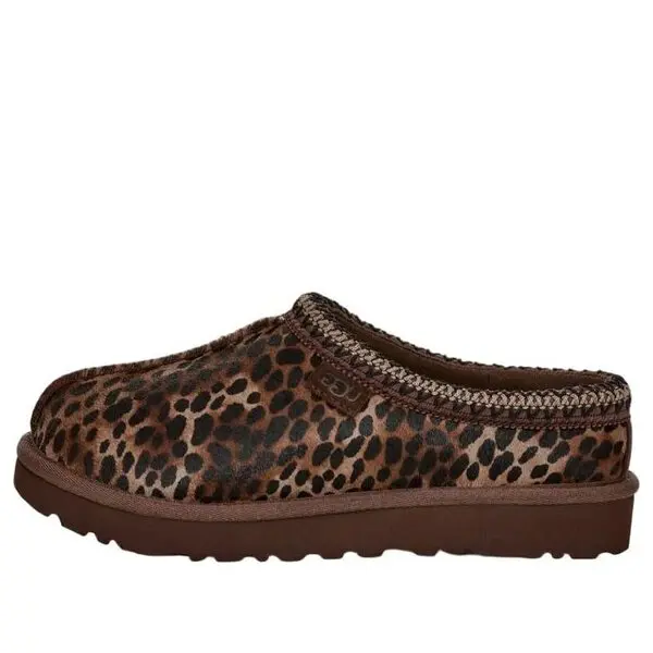 UGG Tasman Caspian Cheetah Print Slippers - Burnt Cedar