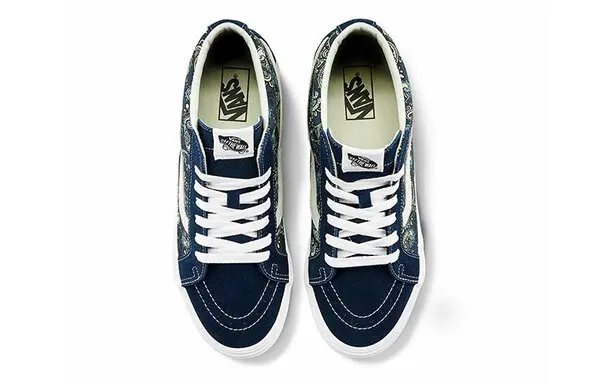 VANS Sk8-mid Reissue Paisley Print Lace-up Sneakers - Blue