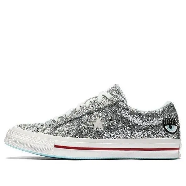 CONVERSE Chiara Ferragni X One Star Ox Glitter Sneakers - Silver