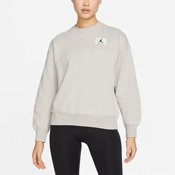 JORDAN Essentials Fleece Crew - Light Gray
