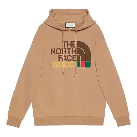 Gucci X The North Face Cotton Hoodie - Brown