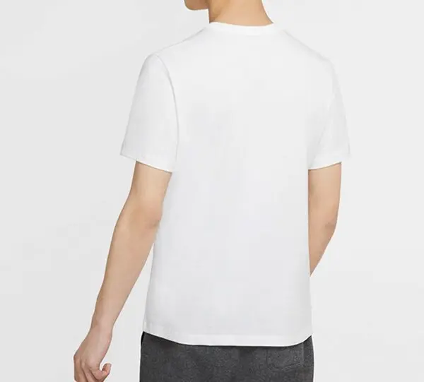 Nike Chest Large Printing Short Sleeve White Blue