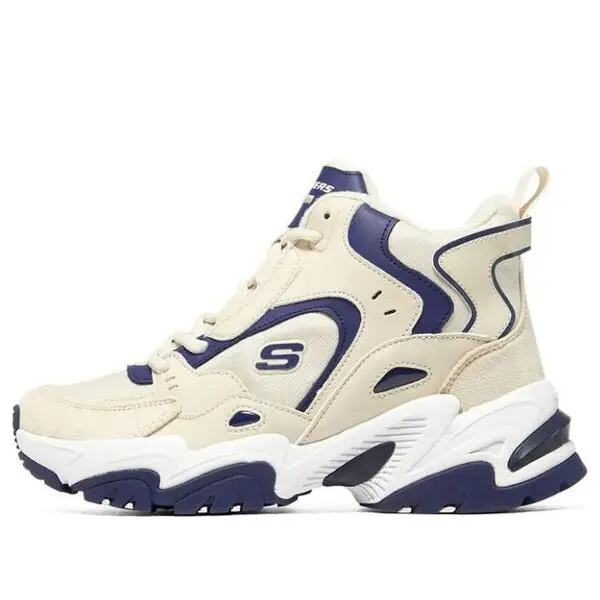 Sketchers Stamina V2 High Top Sneakers - White/navy