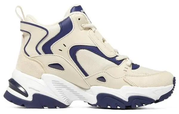 Sketchers Stamina V2 High Top Sneakers - White/navy