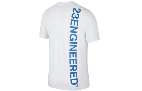 JORDAN 23 Engineered Sports Round Neck Short Sleeve White Blue