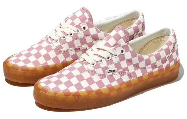 VANS Era Checkerboard Sneakers - Pink/white