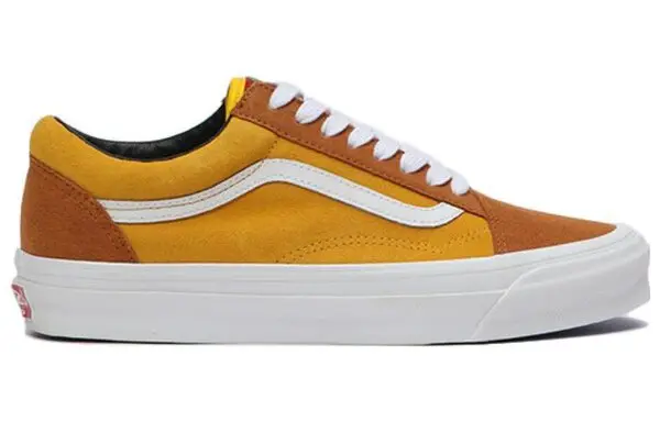 VANS Og Old Skool Lx 'off The Wall' Low Top Sneakers - Tan/green