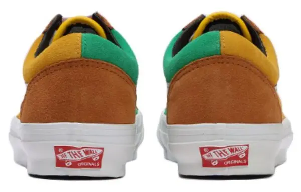 VANS Og Old Skool Lx 'off The Wall' Low Top Sneakers - Tan/green