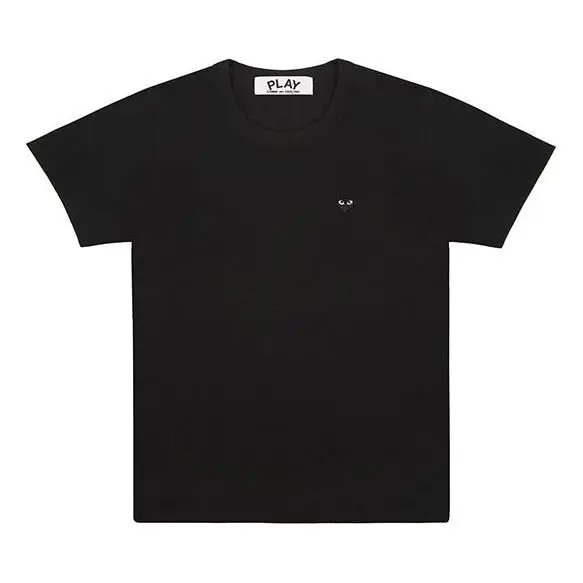 Play Comme Des Garcon Short Sleeve T-shirt - Black