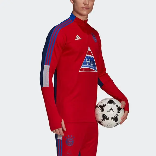 Adidas X Crossover Fc Bayern Munich Soccer Half Zip Top - Red