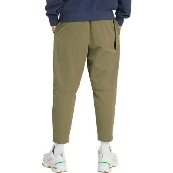 Nike Tech Essentials Solid Color Logo Embroidered Drawstring Lacing Casual Pants/trousers Black