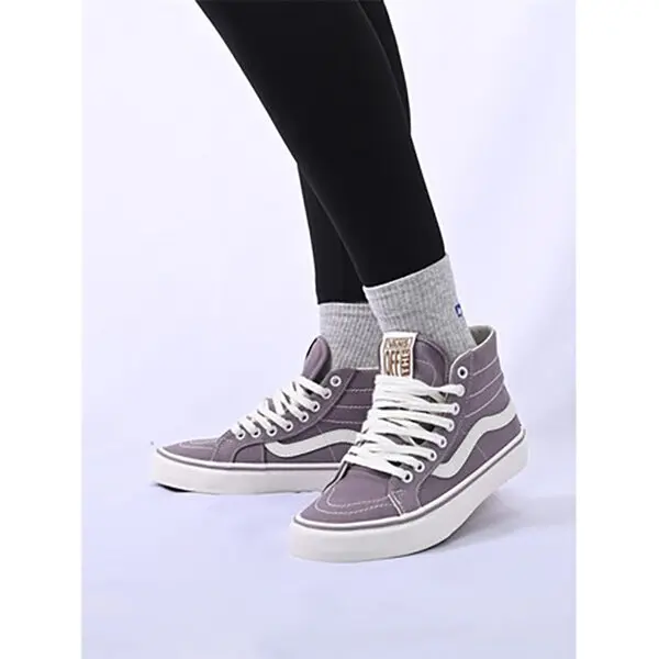 VANS Sk8-hi High-top Lace-up Sneakers - Purple