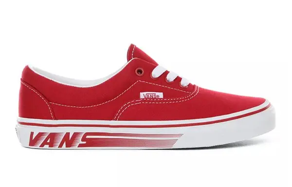 VANS Era Youth Low Top Sneakers - Red/white