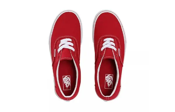 VANS Era Youth Low Top Sneakers - Red/white