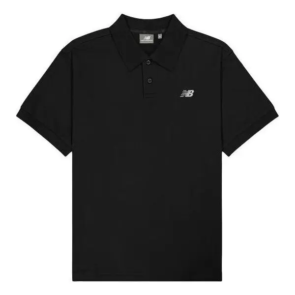 NEW BALANCE Nb Logo Polo Shirt Asia Sizing - Black