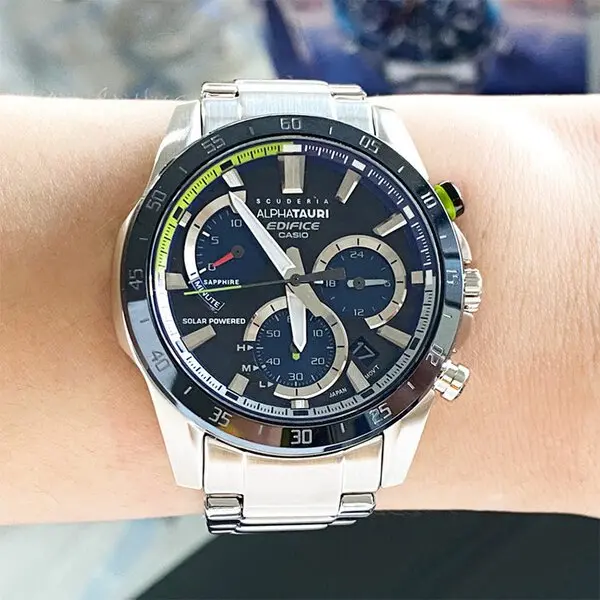 Casio Edifice Solar Powered Sapphire Crystal Chronograph Watch