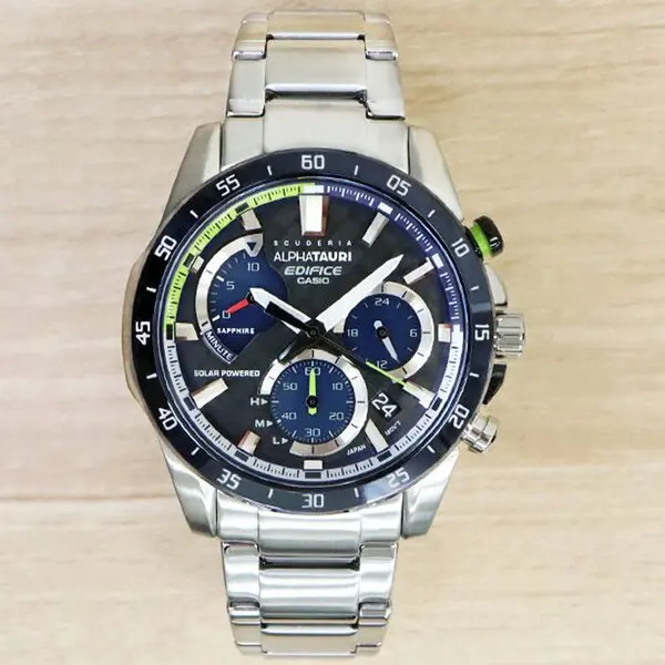 Casio Edifice Solar Powered Sapphire Crystal Chronograph Watch