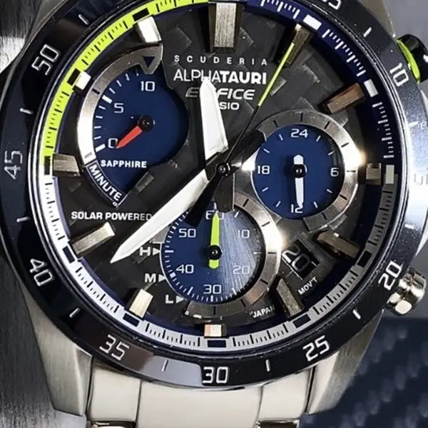 Casio Edifice Solar Powered Sapphire Crystal Chronograph Watch