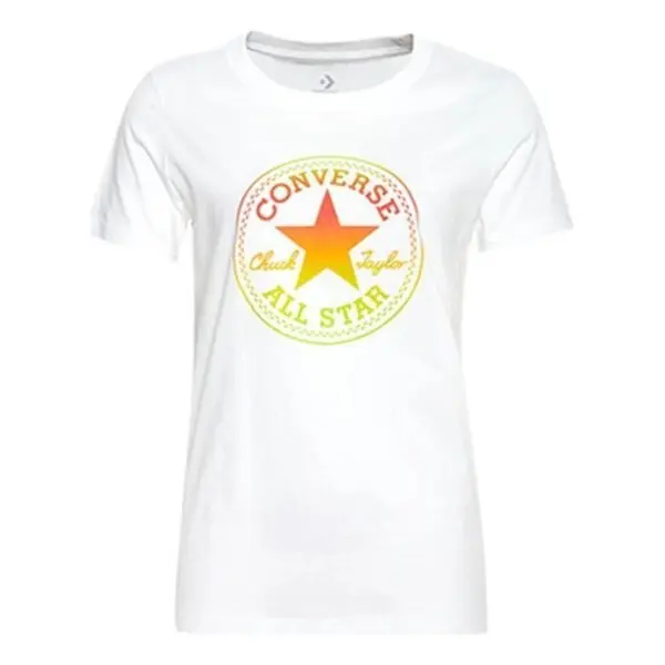 CONVERSE Chuck Patch Crew T-shirt - White/yellow