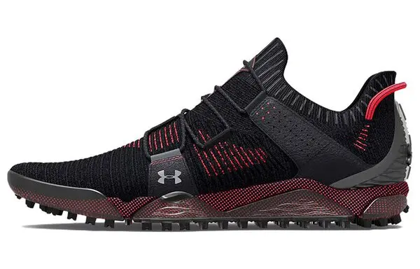 Under Armour Hovr Tour Spikeless Golf Shoes - Black/red