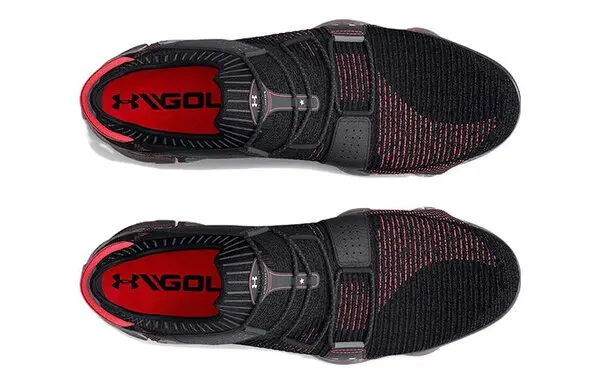 Under Armour Hovr Tour Spikeless Golf Shoes - Black/red