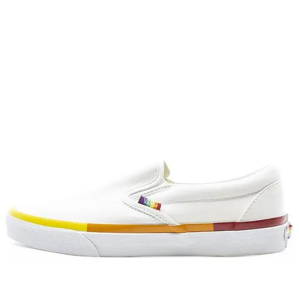 VANS Classic Slip-on Sneakers - White/yellow