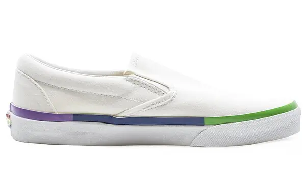 VANS Classic Slip-on Sneakers - White/yellow