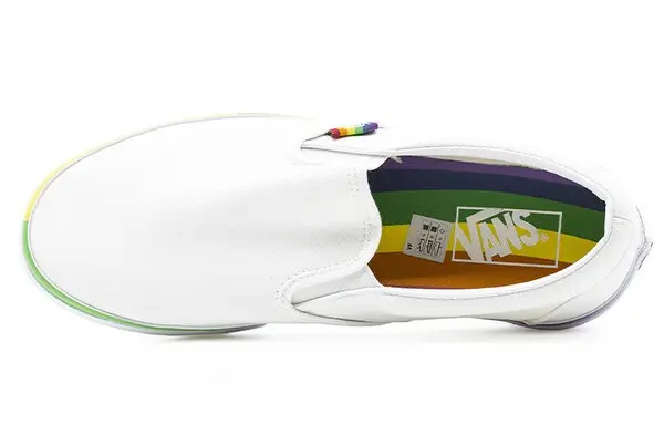VANS Classic Slip-on Sneakers - White/yellow