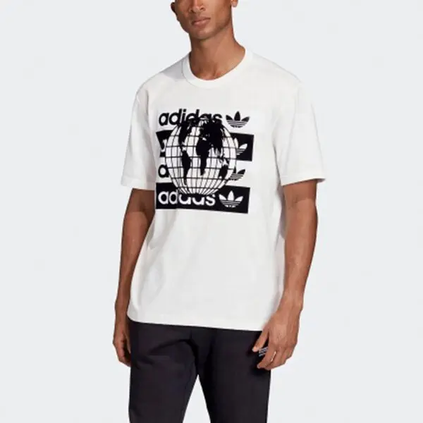 Adidas Originals Msg Ss Tee Earth Logo Short Sleeve