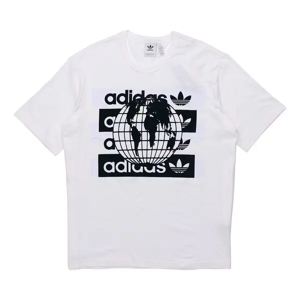 Adidas Originals Msg Ss Tee Earth Logo Short Sleeve - White