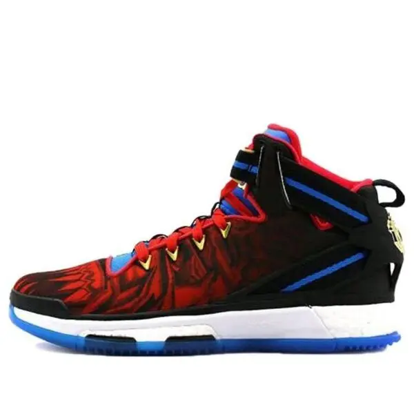Adidas D Rose 6 Boost Basketball Sneakers - Black/red/blue