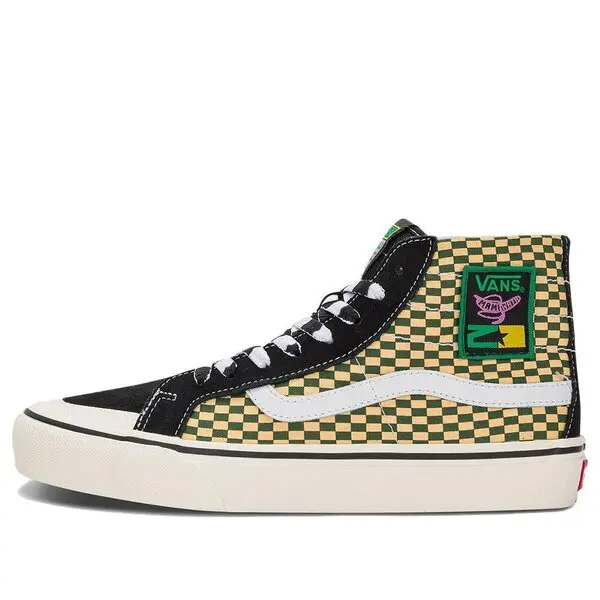 VANS Sk8-hi Deconstructed High Top Sneakers - Black/yellow/green