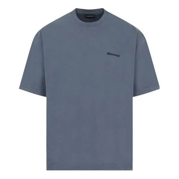 Balenciaga Bb T-shirt Medium Fit 'blue Black - Blue/black