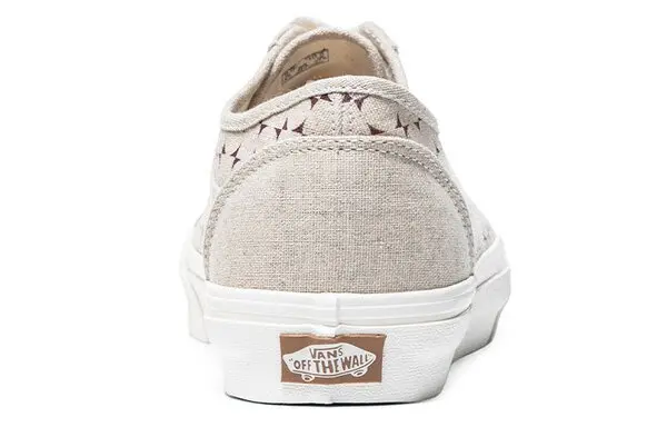 VANS Old Skool Tapered Eco Theory Checkerboard Port Sneakers - Cream/red