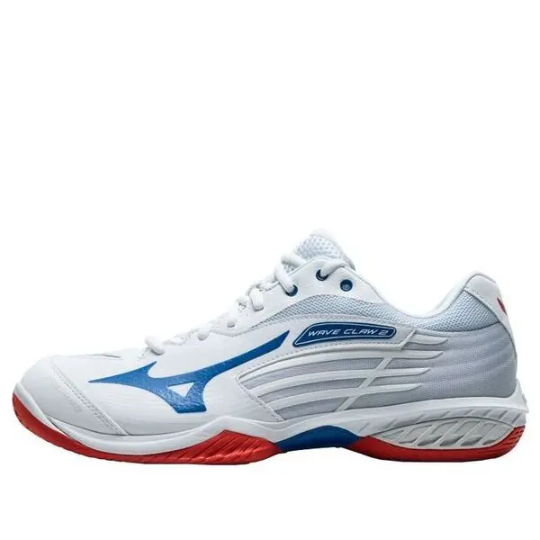 Mizuno Wave Claw 2 Athletic Shoes - White/blue/red
